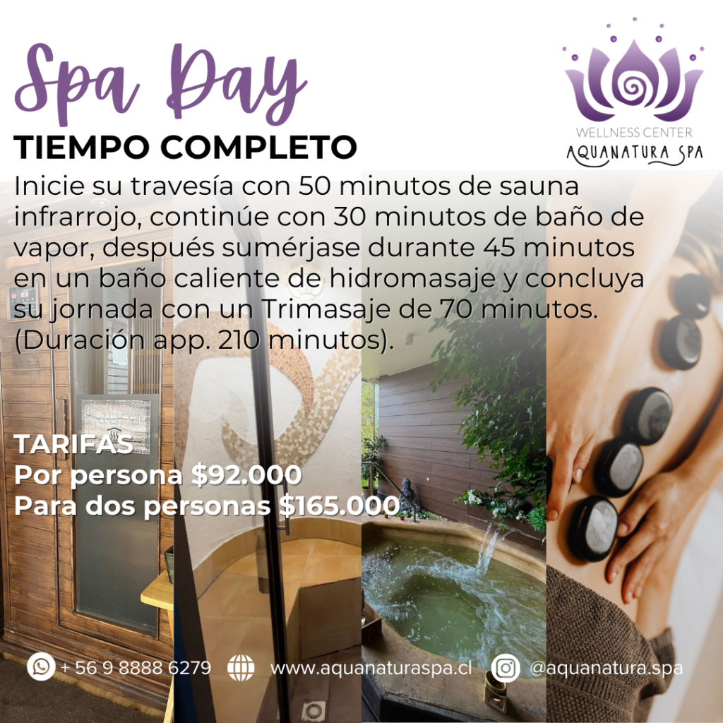 Spa Day Tiempo Completo - AQUANATURA SPA